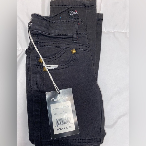 Bottoms | Little Girl Black Rocker Jeans | Poshmark